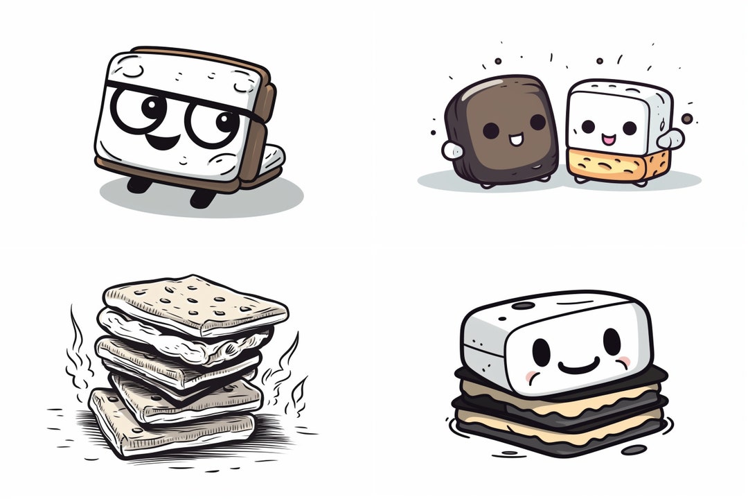 Smores Clip Art Bundle - Etsy