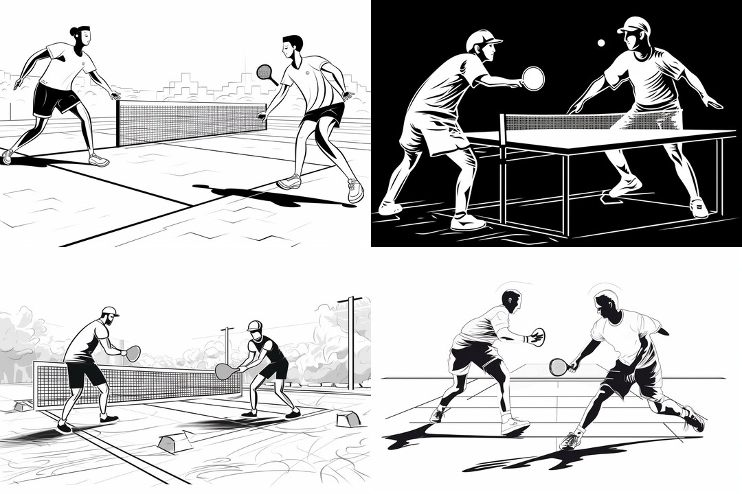 Pickleball Clip Art Bundle - Etsy