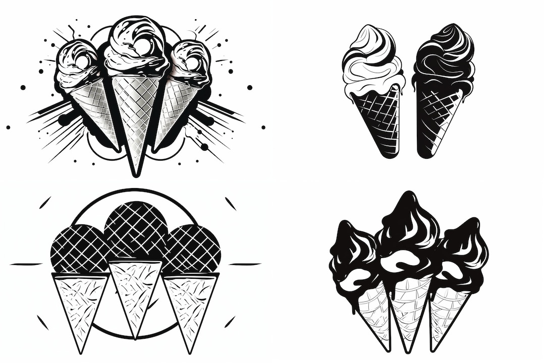 Ice Cream Clip Art Bundle - Etsy
