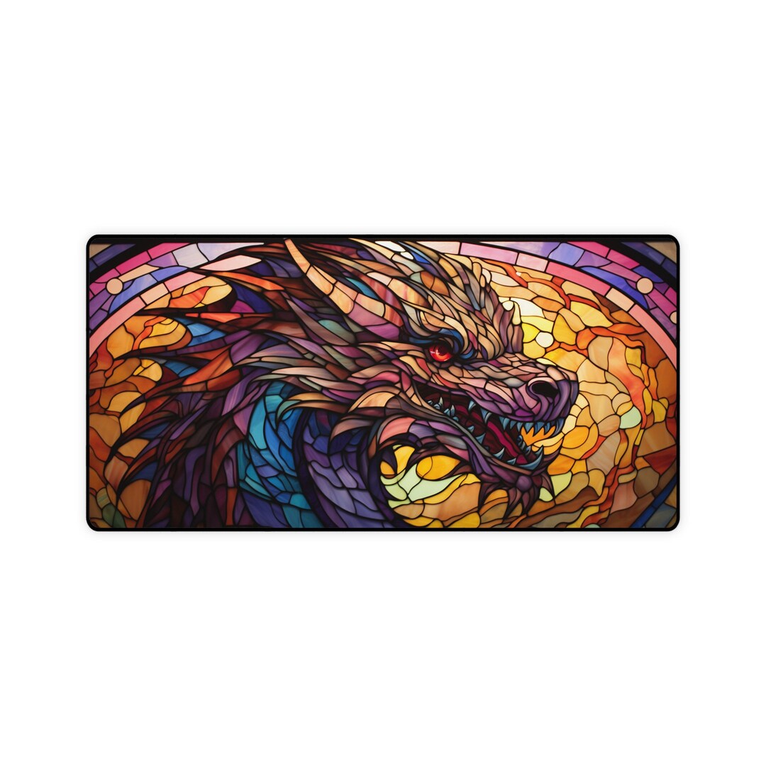 Stained Glass Dragon Playmat for Magic the Gathering 31.5 X - Etsy