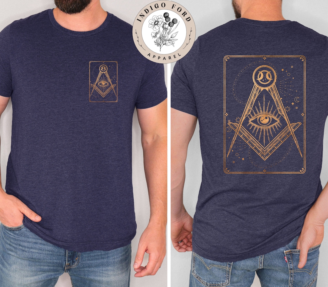 Freemason Masonic T-shirt Square & Compass Short Sleeve Mason Tshirts ...