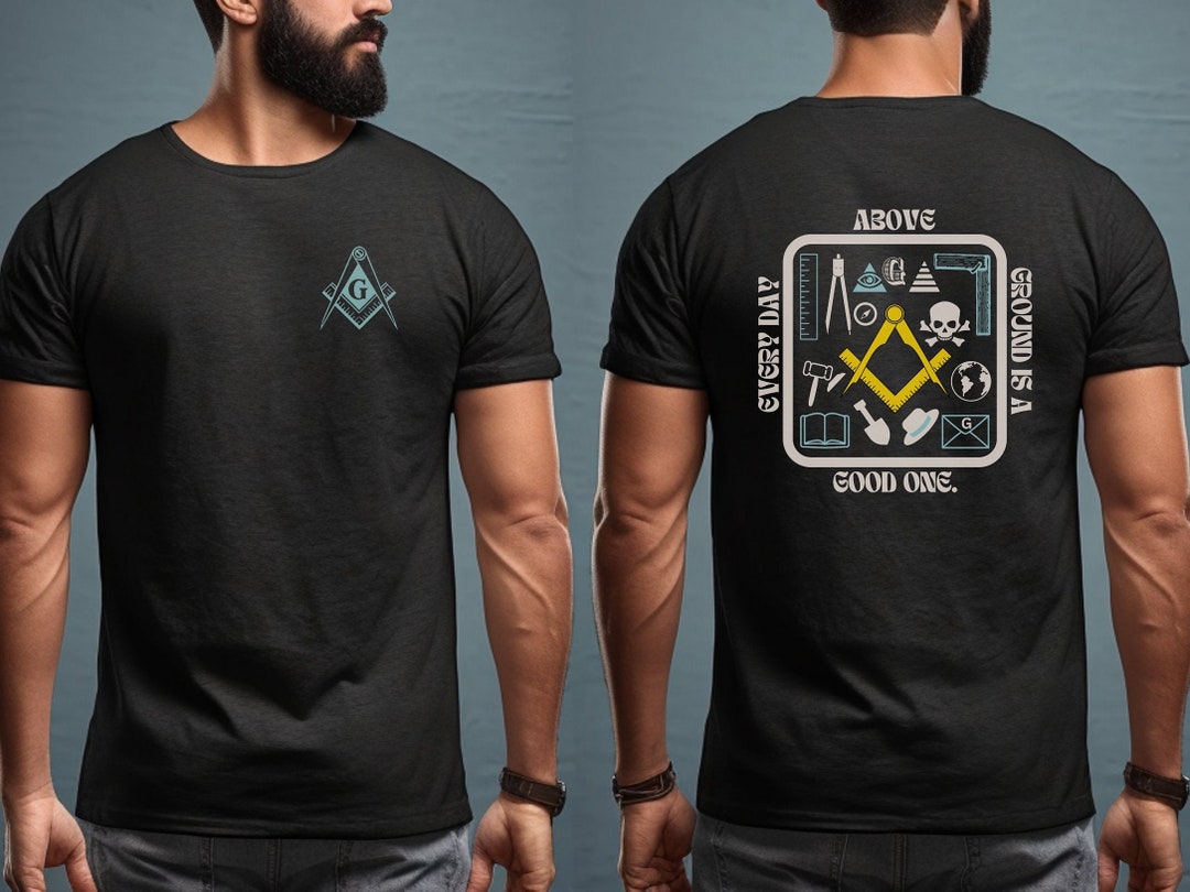 Freemason Shirt Masonic T Shirt Free Mason Gift for Men Square Compass ...