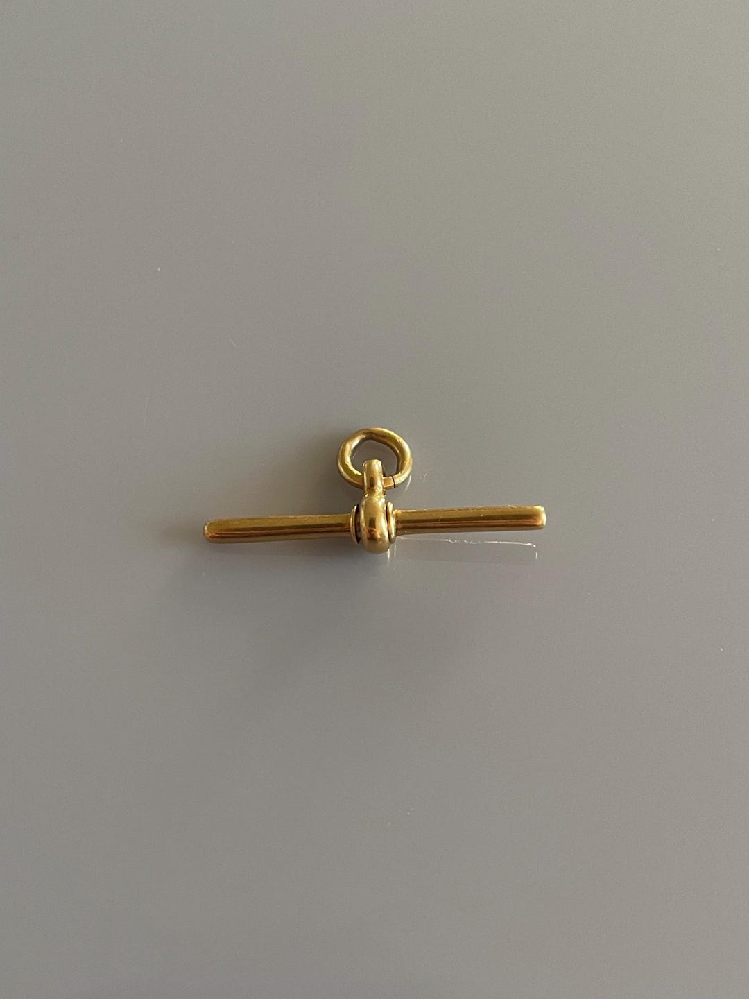 Vintage 18k / 18ct Gold Tbar Pendant - Etsy