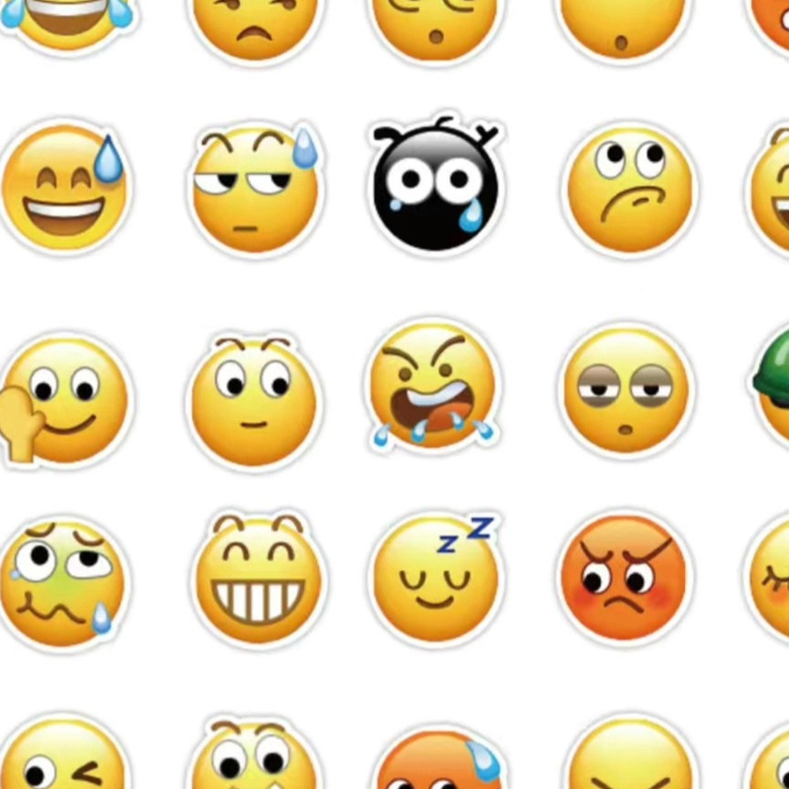 Emoji Stickers Set of 10 or 50 - Etsy