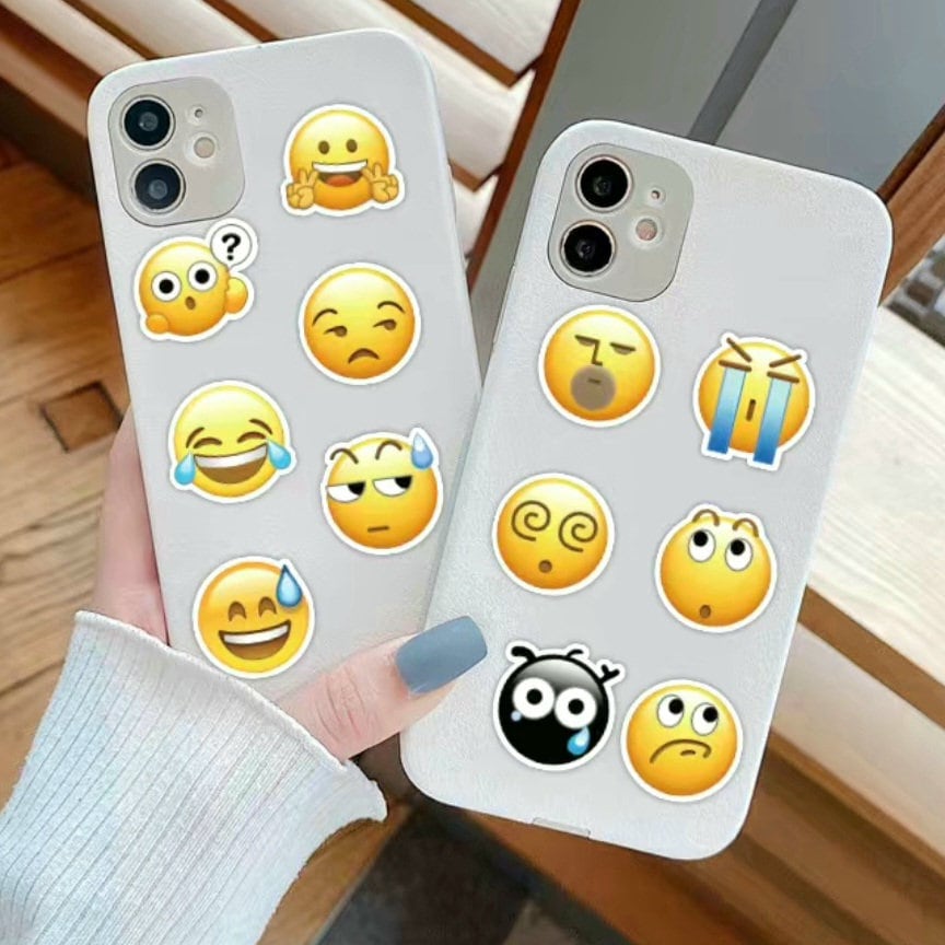 Emoji Stickers Set of 10 or 50 - Etsy