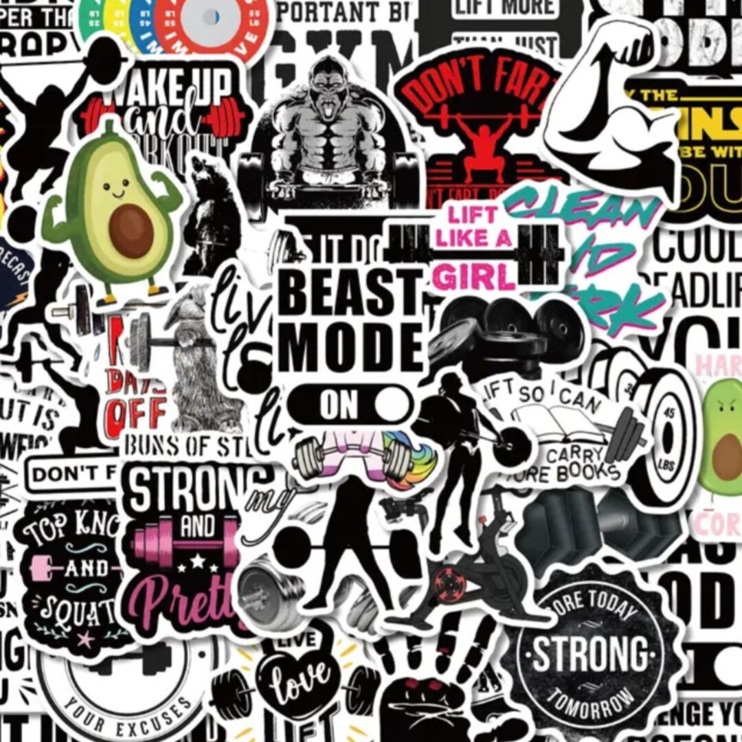 Exercise Stickers Set of 10 - Etsy