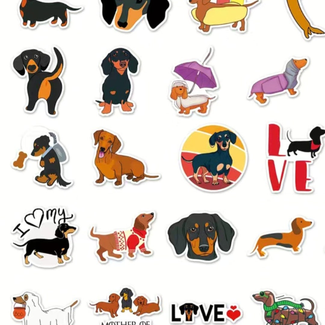Dachshund Dog Stickers Set of 10 - Etsy