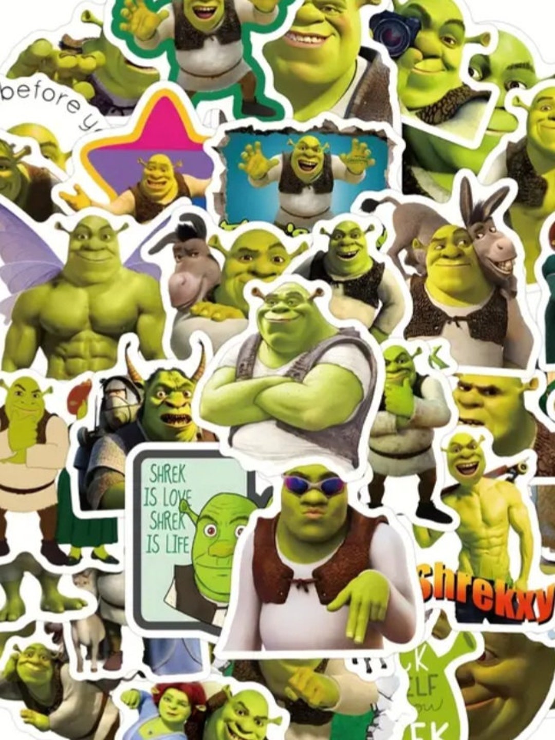 Shrek Stickers Set of 10 - Etsy