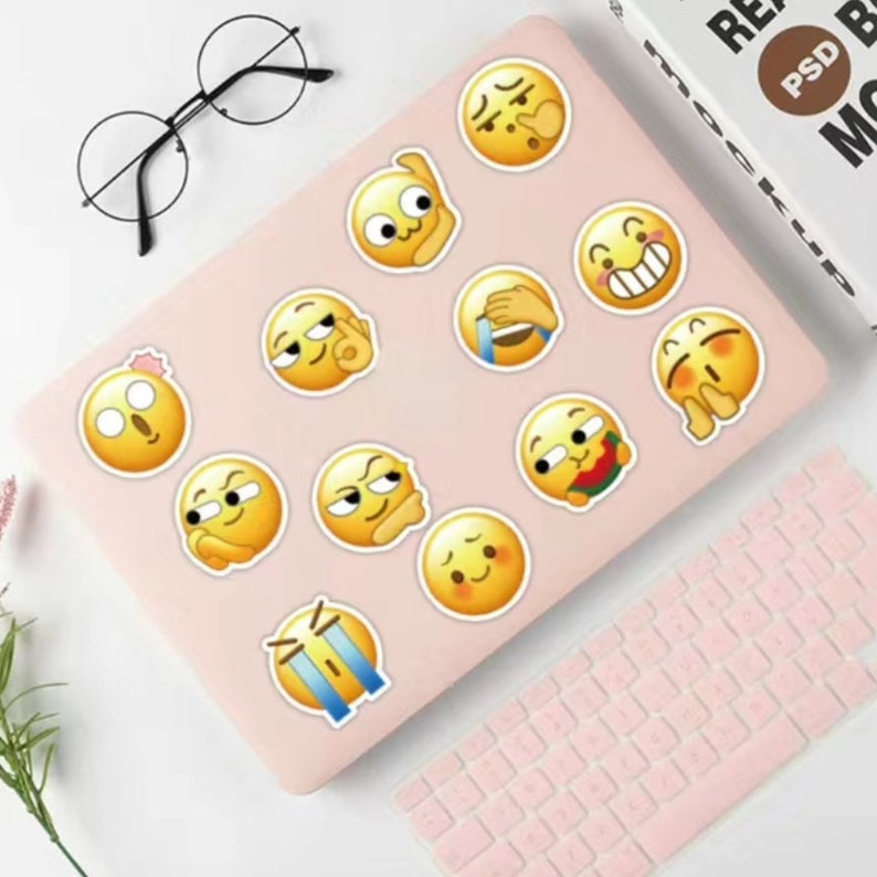 Emoji Stickers Set of 10 or 50 - Etsy