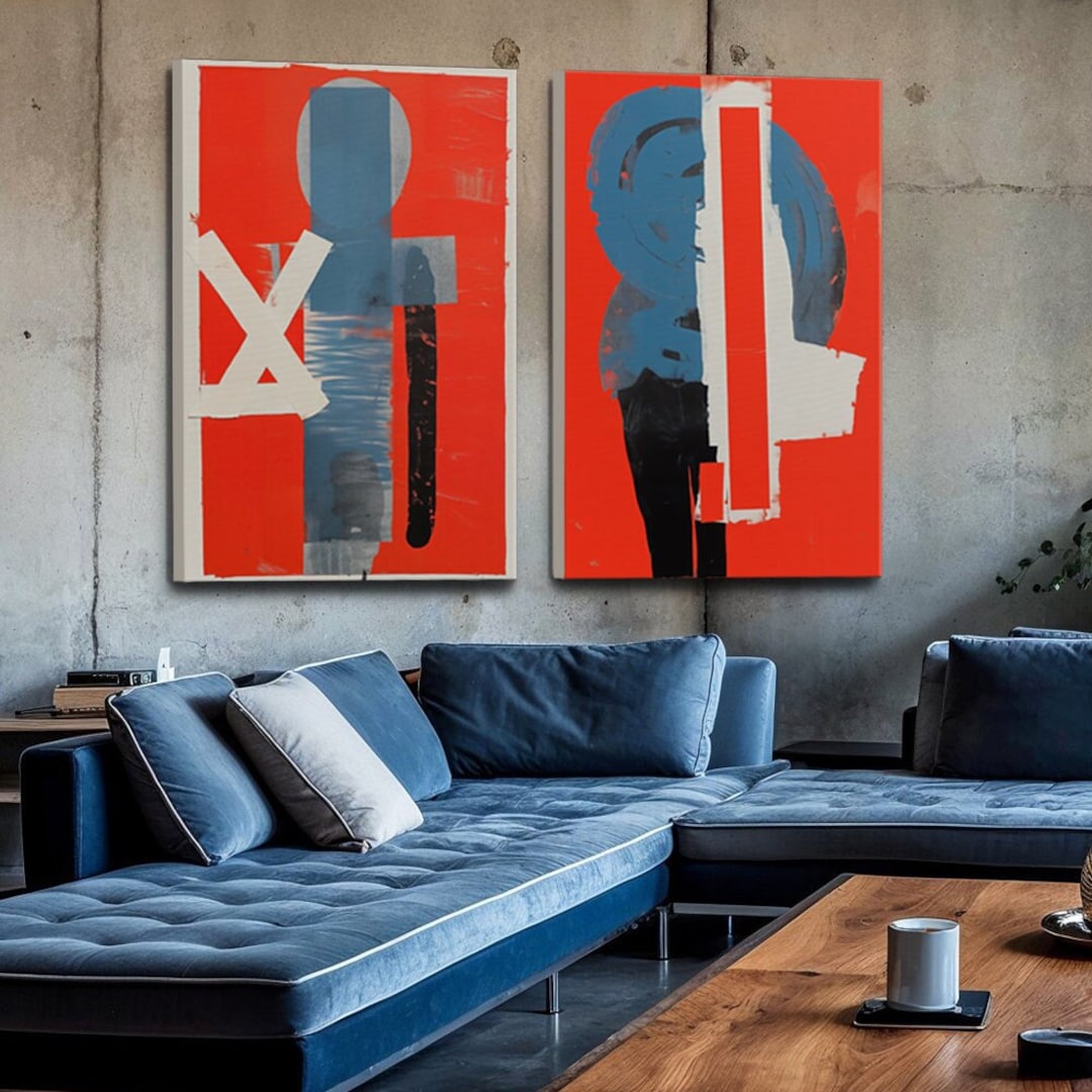Masculine Industrial Abstract Maximalist Contemporary Expressionist ...