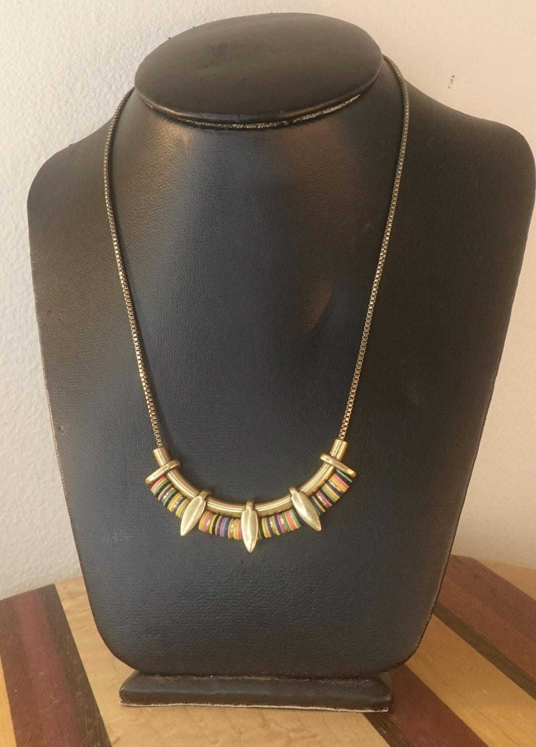 Stella & Dot Wanderer Multi-colored Brushed Gold Tone Egyptian Style ...