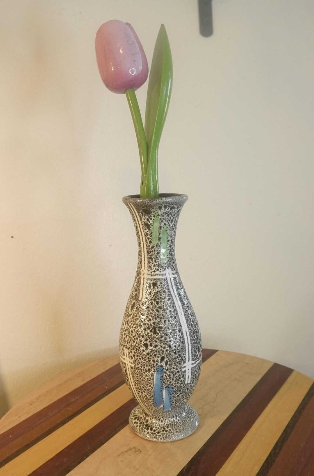 West German Pottery With Fat Lava Glaze - Fohr Keramik Vase With Vulkan ...