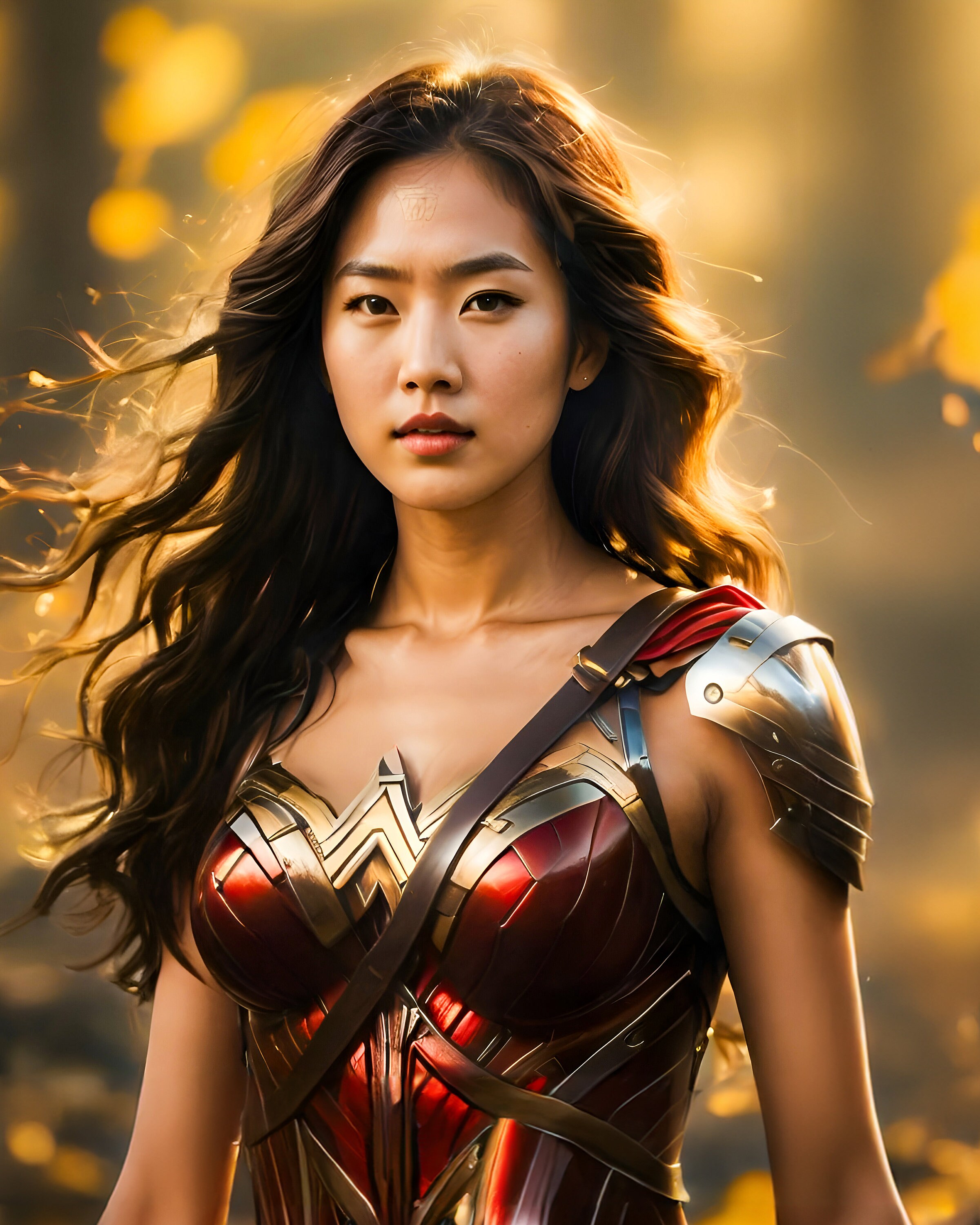 Asian Wonder Woman Avatar Ai Art • Computer or Mobile Wallpaper ...