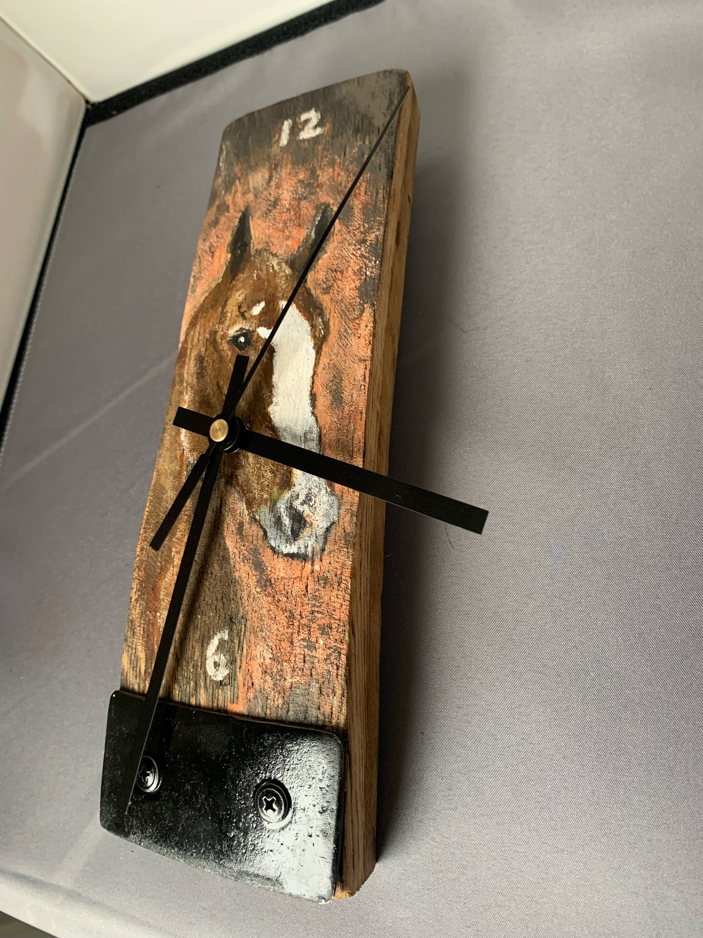 Hand Painted Whisky Barrel Stave Wall Clock - Etsy