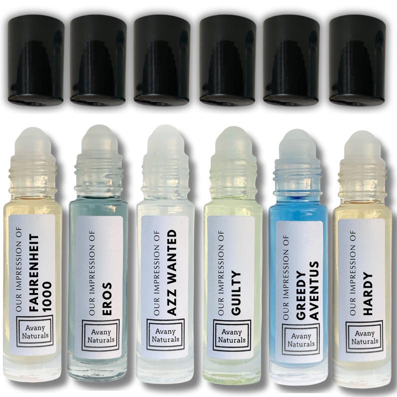 MENS COLOGNE SAMPLER Sets - Mini Samples Fragrance Oil for Body, Roll ...