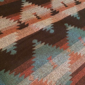 Southwest Aztec Design Woven Front LUXE Fleece Backed Blanket|lodge ...