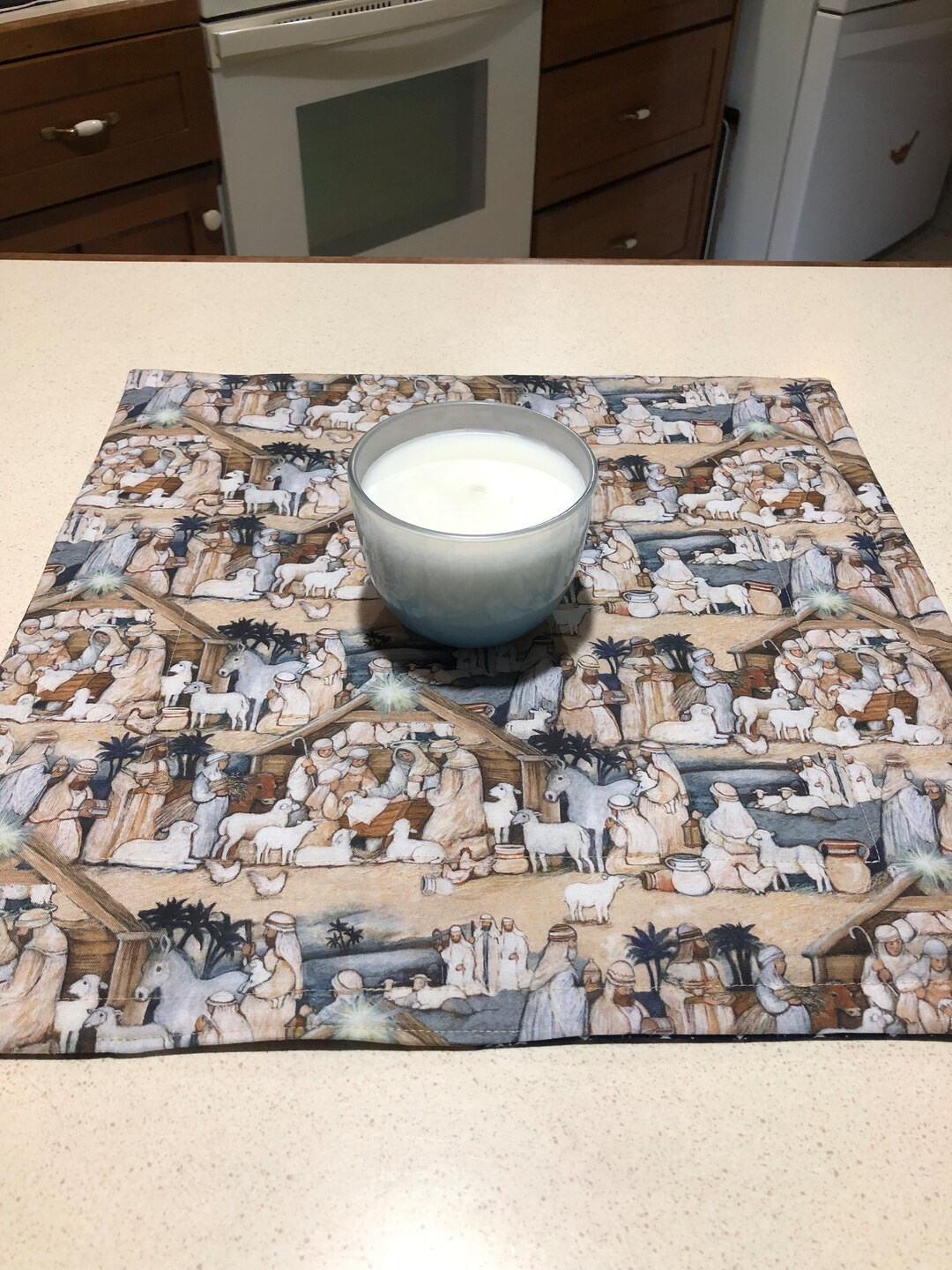 Nativity Christian Table Topper Table Runner Christmas Story Baby Jesus ...