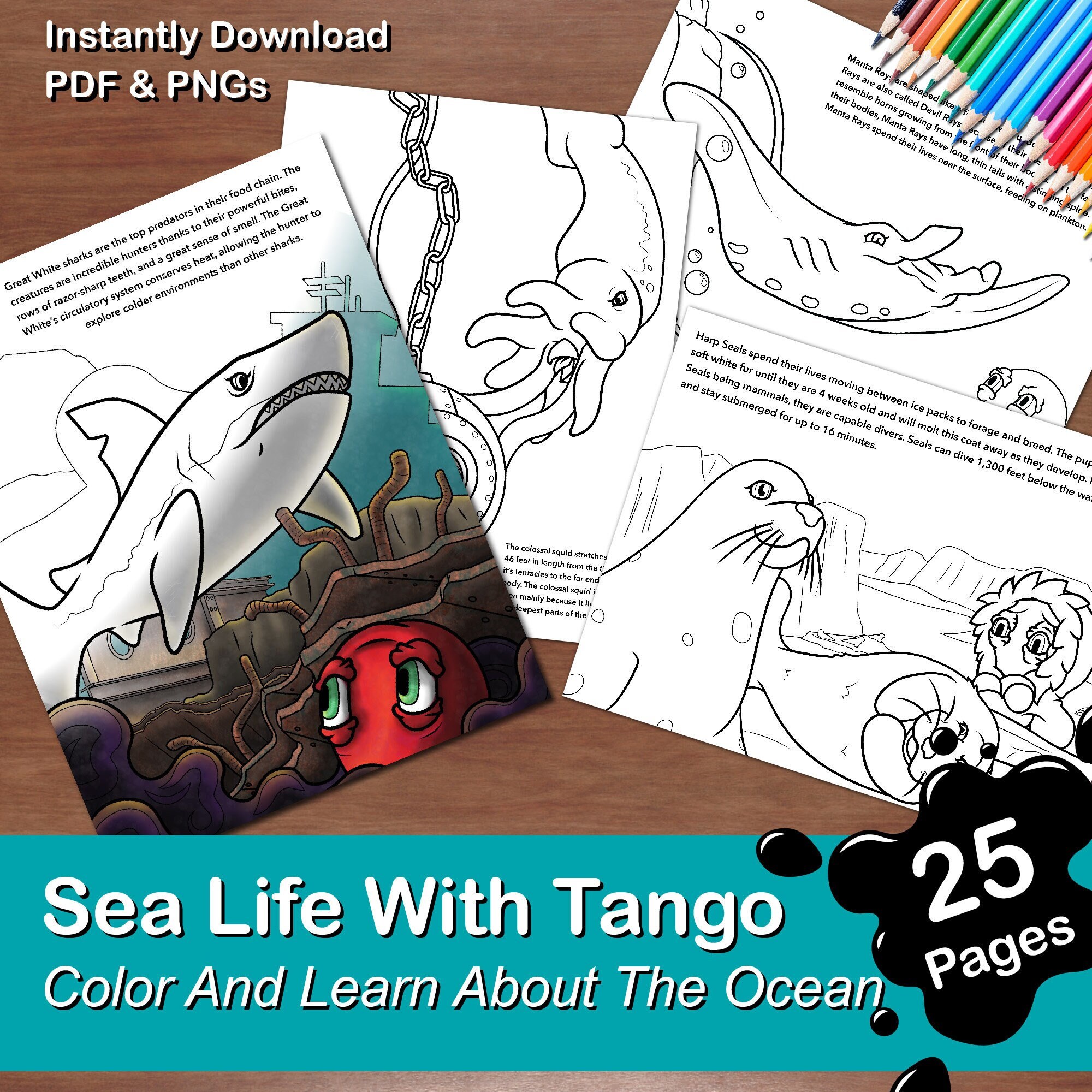 Ancient Sea Creatures Coloring Pages