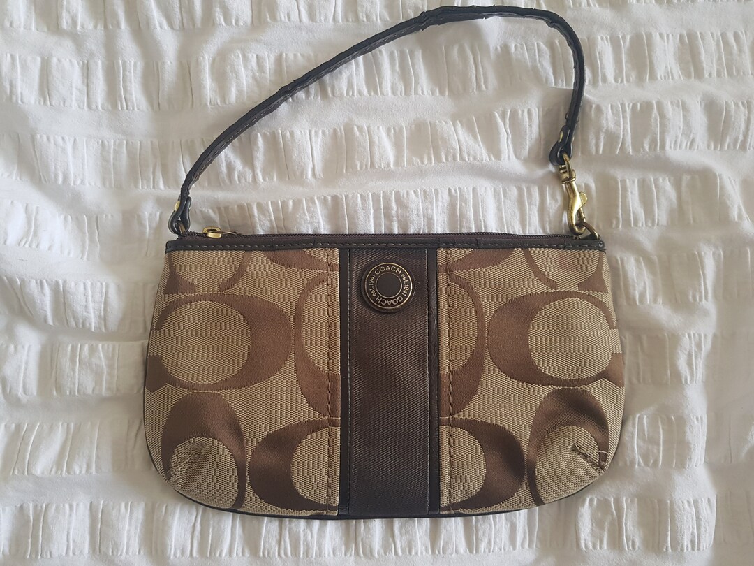 Coach Vintage Logo Handbag in Beige and Brown - Etsy UK