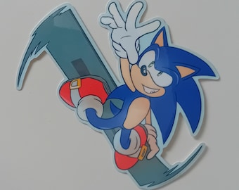 Sonic Sonic the Hedgehog Sticker, Decal, Laptop Sticker, Water Bottle Sticker, Free Shipping ...