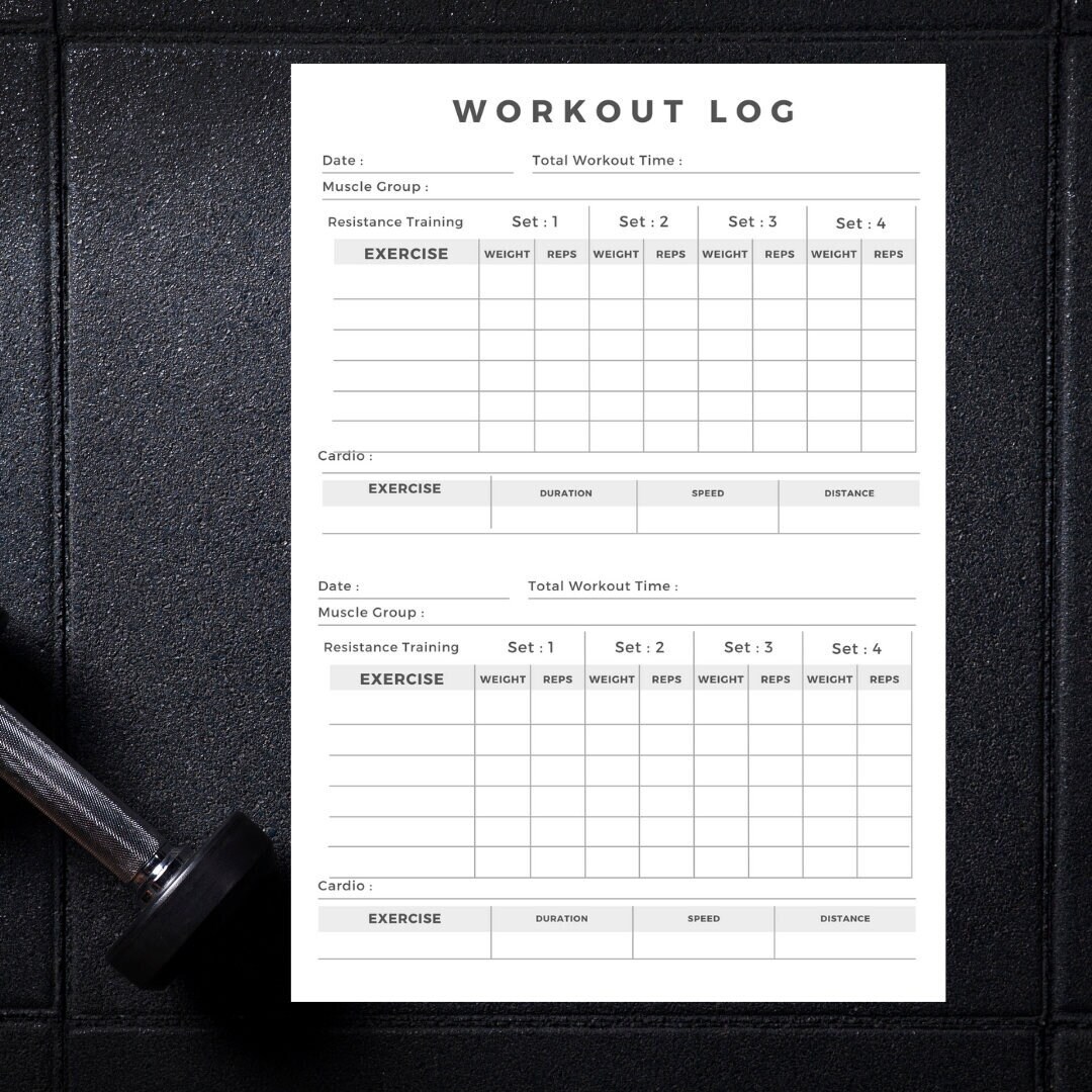 Daily Workout and Weekly Checklist, Fitness Planner - Etsy