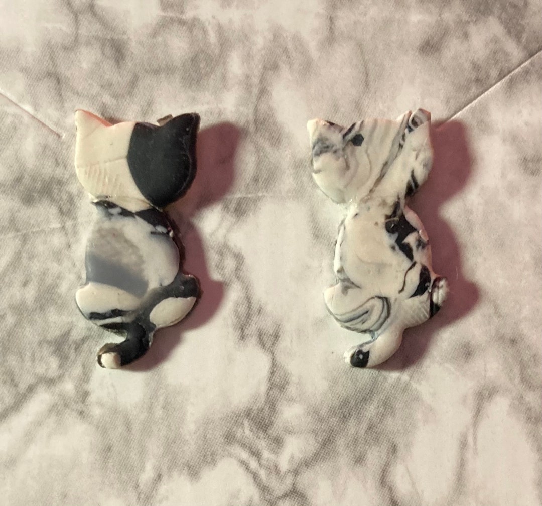 Black and White Swirl Cats - Etsy