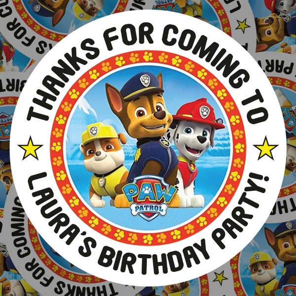 Paw Patrol Paper Bags - Etsy