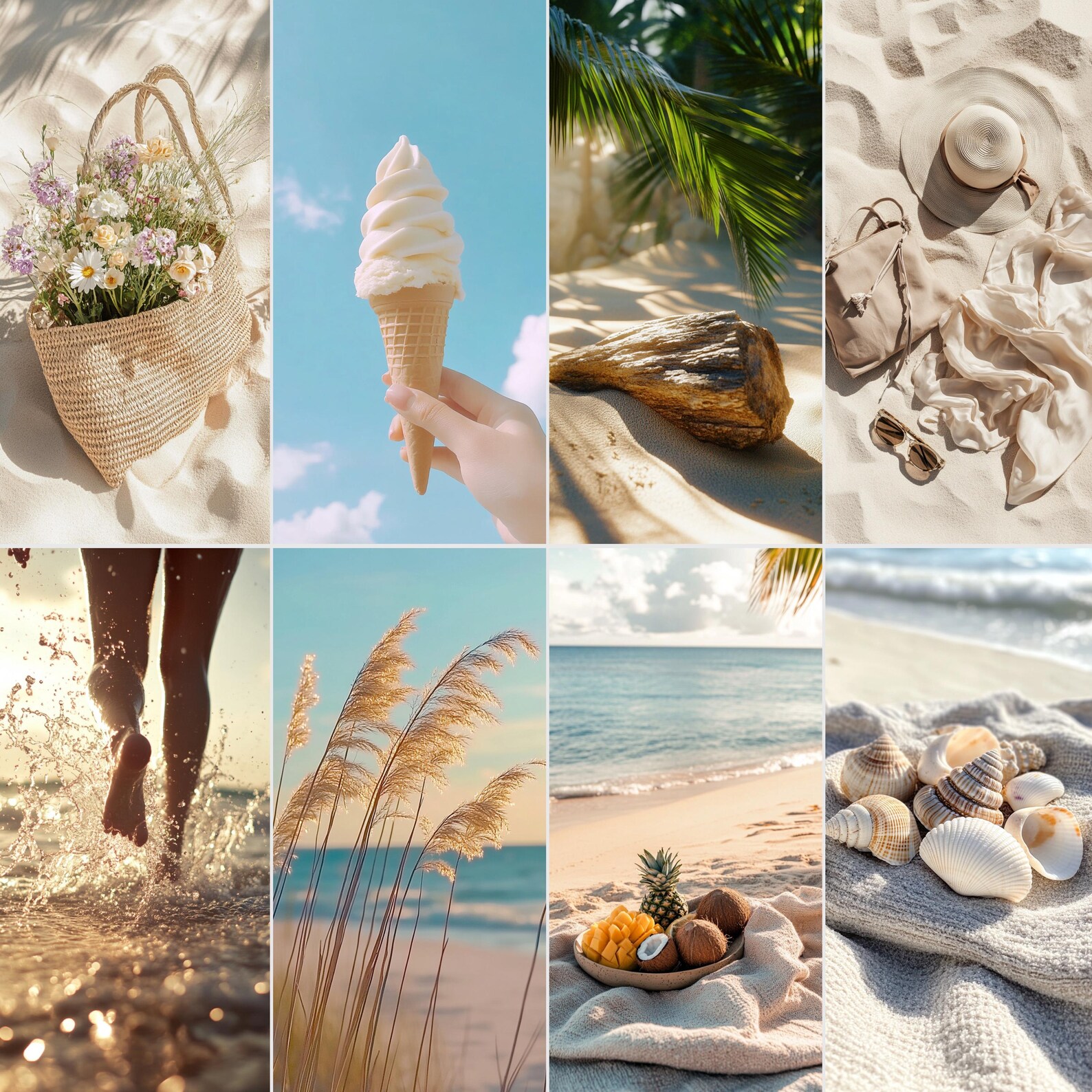 Summer Coastal Visuals, Vacation Vibes, Serene Beach Photography for ...