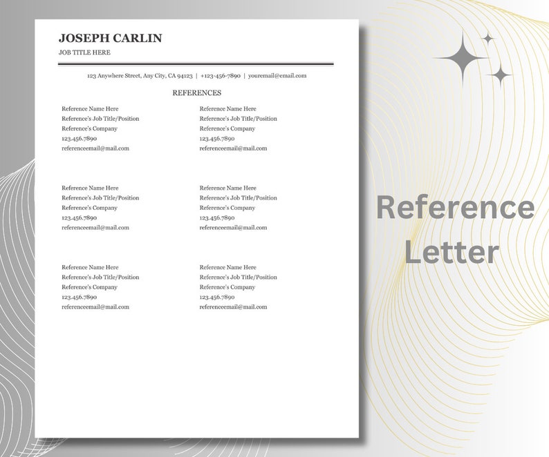 Simple Resume Template: Professional, Modern Design Ats-friendly ...