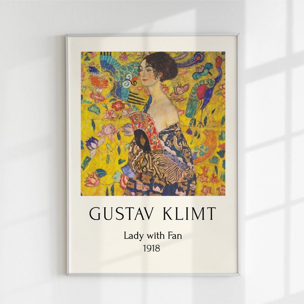 Lady With Fan Klimt - Etsy