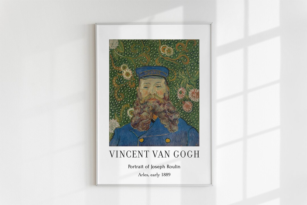 Vincent Van Gogh 'portrait of Joseph Roulin' Classic Post-impressionist ...