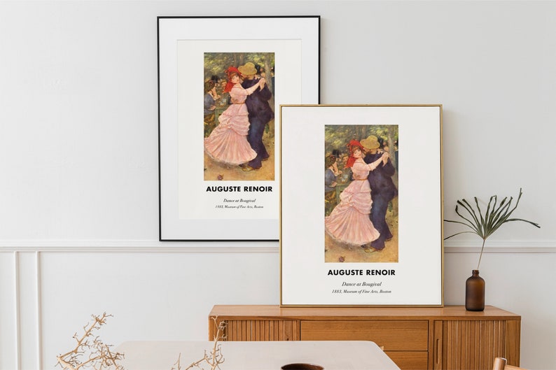 Pierre-auguste Renoir ‘dance at Bougival’ | Elegant Art Print | High ...