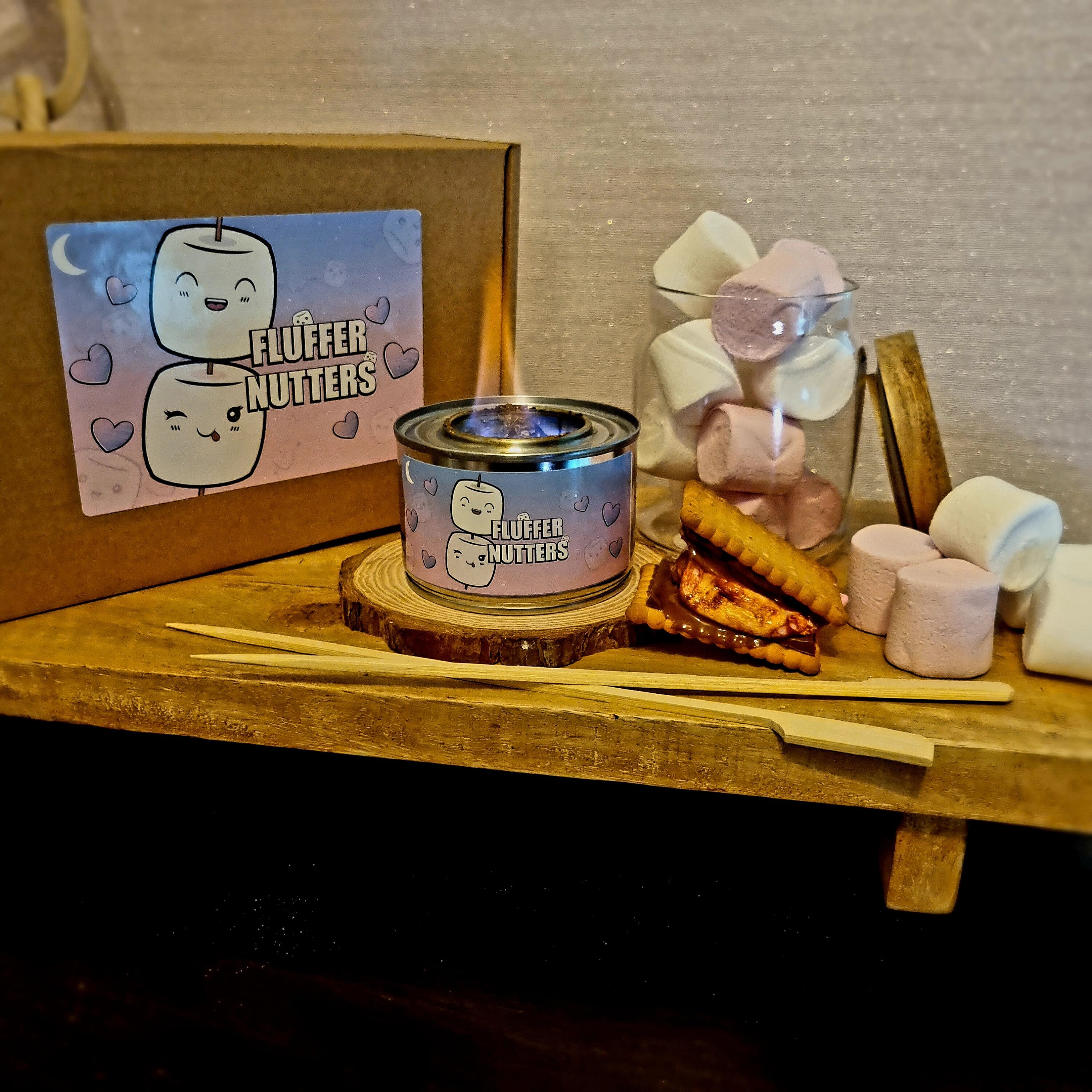 Marshmallow Toasting Kit: Mini Fire Pit Gift Hamper - Etsy UK