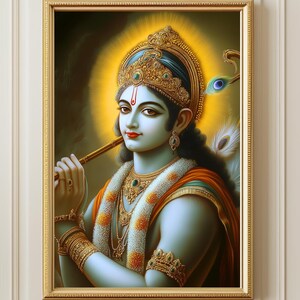 Hindu God Art, Lord Rama Painting, Krishna Poster, Traditional Indian ...
