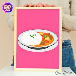 Asian Curry Food Art Printable, Curry Pop Art Posters and Transparent ...