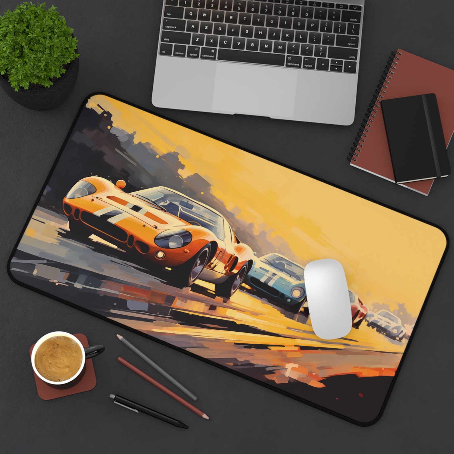 Race Car Playmat Design Mousepad, Sports Car Desk Mat, Gaming Desk Mat ...