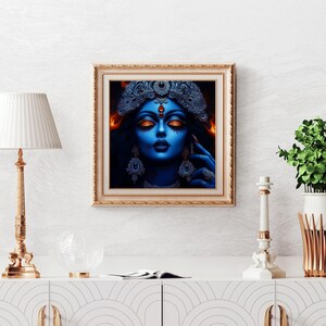 KALI Wall Art Goddess Kali Maa Hindu God Painting, Indian Deity Photo ...