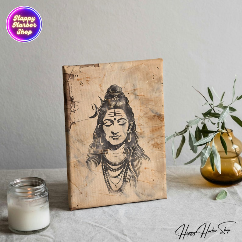 LORD SHIVA Printable Shiva God Art Indian Traditional Shiva Artwork ...