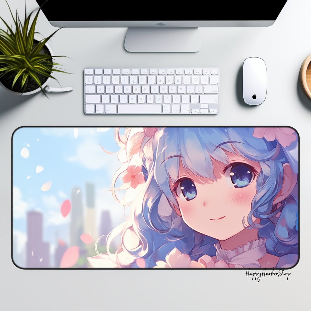 Anime Mouse Pad, Anime Desk Mat, Vaporwave Desk Mat, Japanese Desk Mat ...