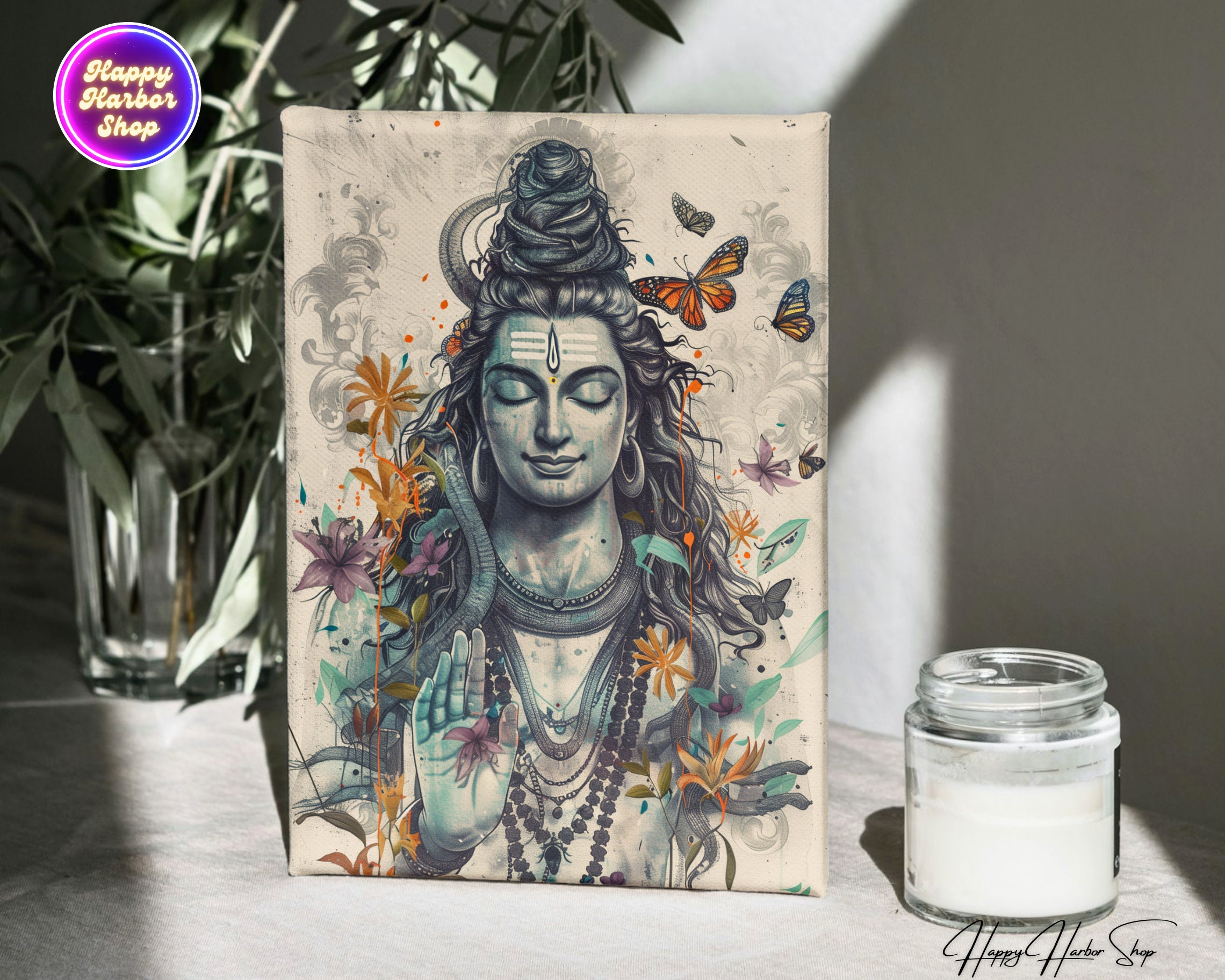 Lord Shiva Wall Art, Shiva Print, Traditional Hindu God Painting ...
