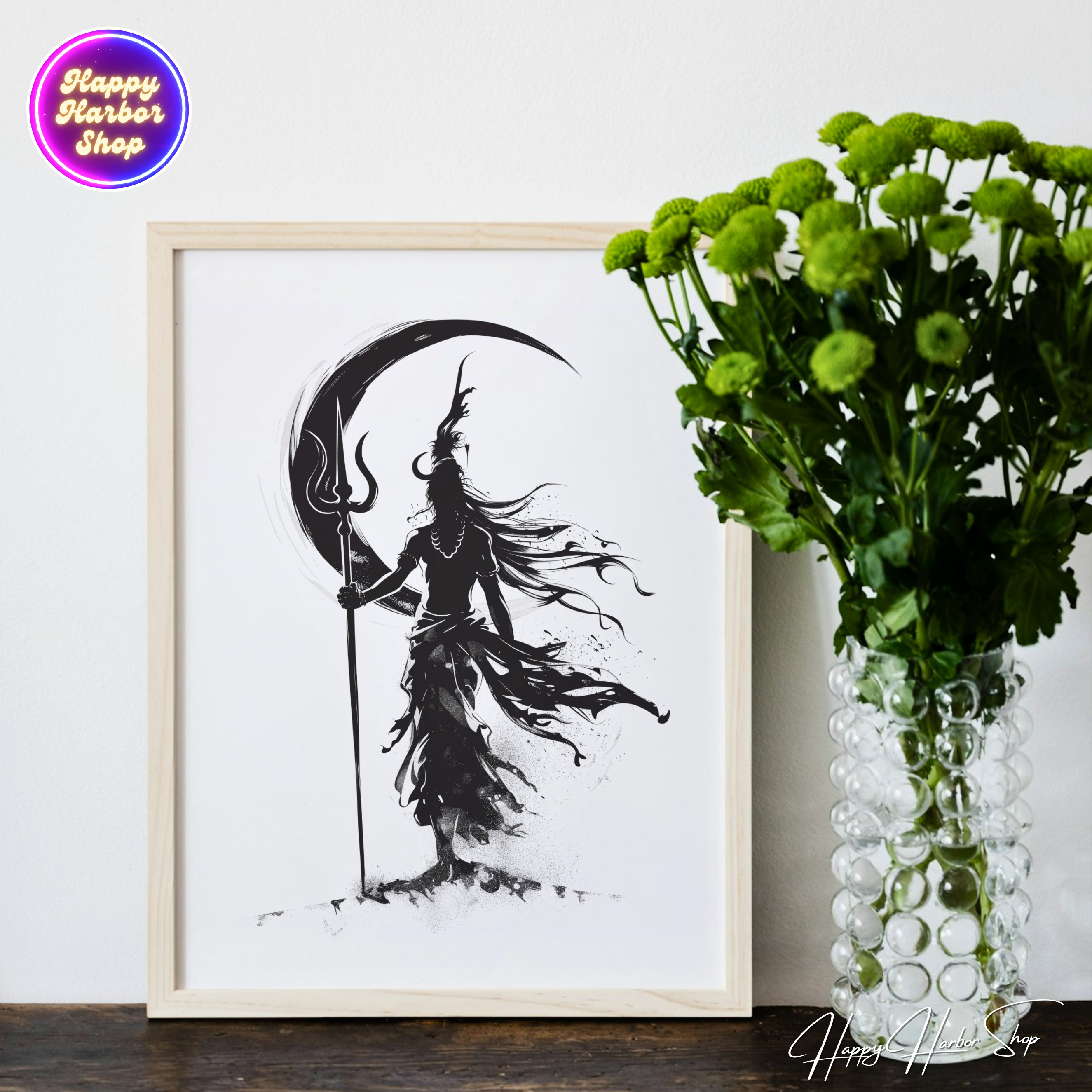 LORD SHIVA Printable Shiva God Art Spiritual Minimalist Artwork Hindu ...