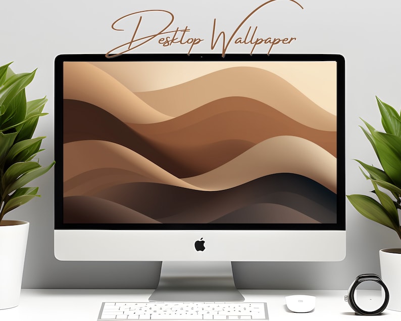 Aesthetic Desktop Wallpaper, Abstract Brown Coffee Screensaver Instant ...