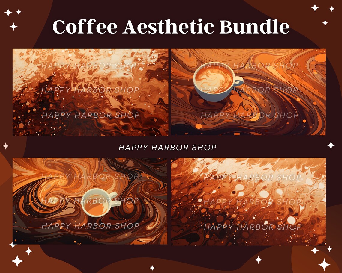 Coffee Wallpapers Desktop Background Neutral Aesthetic - Etsy
