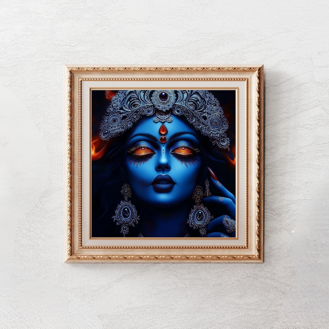KALI Wall Art Goddess Kali Maa Hindu God Painting, Indian Deity Photo ...