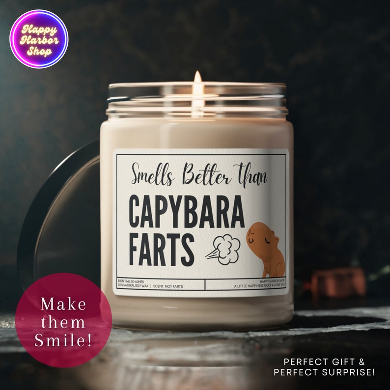 Capybara Candle Funny Gag Gift, Capybara Gift, Capybara Valentine's Day ...