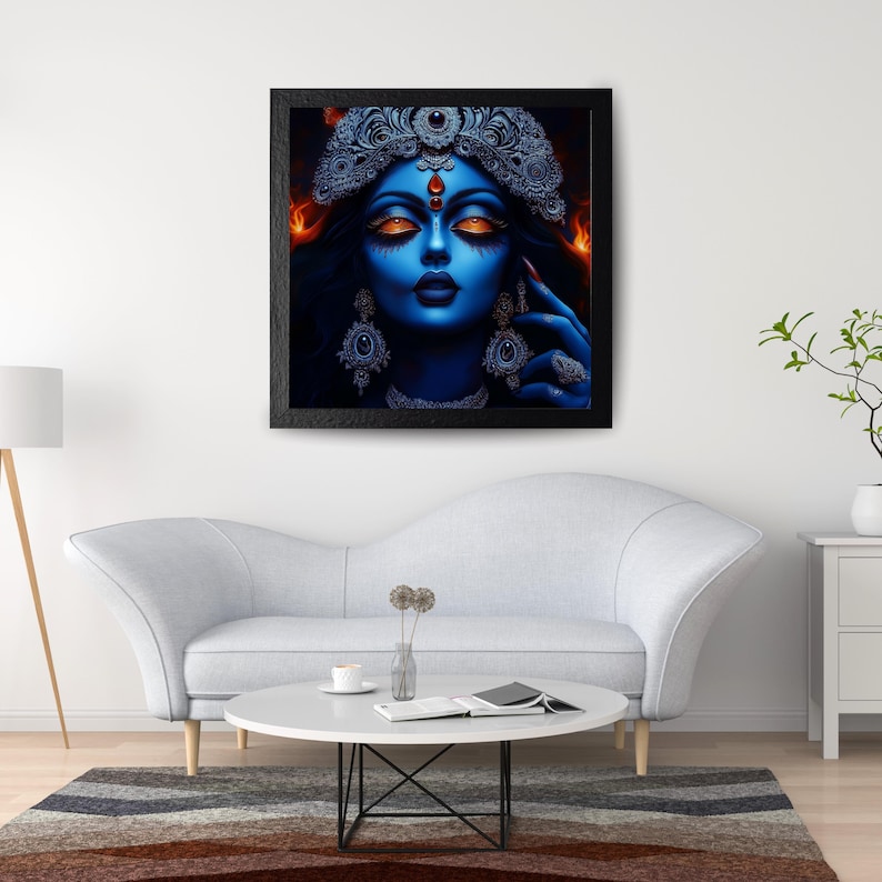 KALI Wall Art Goddess Kali Maa Hindu God Painting, Indian Deity Photo ...