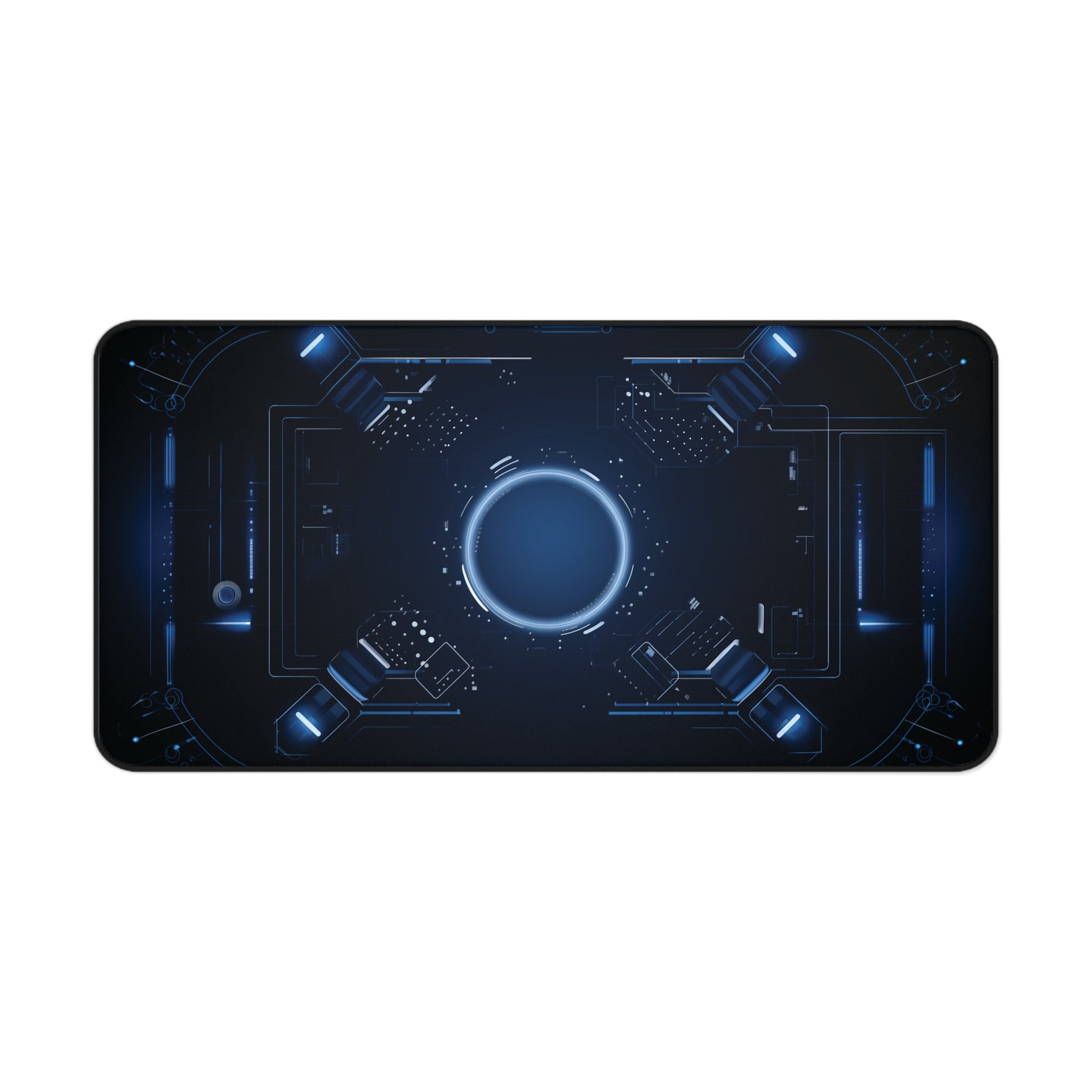 Cyberpunk Desk Mat Retrowave Deskmat Cyberpunk Desk Pad, Blue Mouse Pad ...