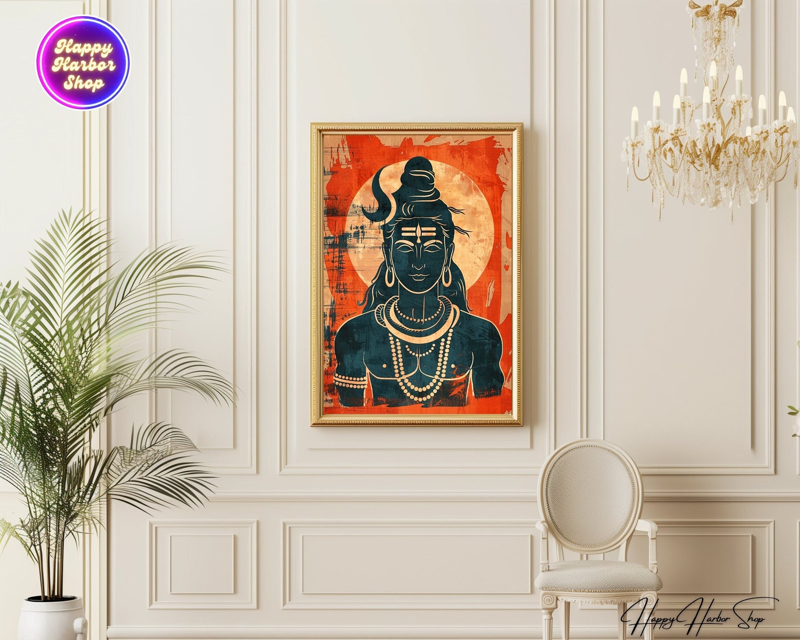 LORD SHIVA Printable Hindu God Wall Art Aesthetic Home Decor Spiritual ...