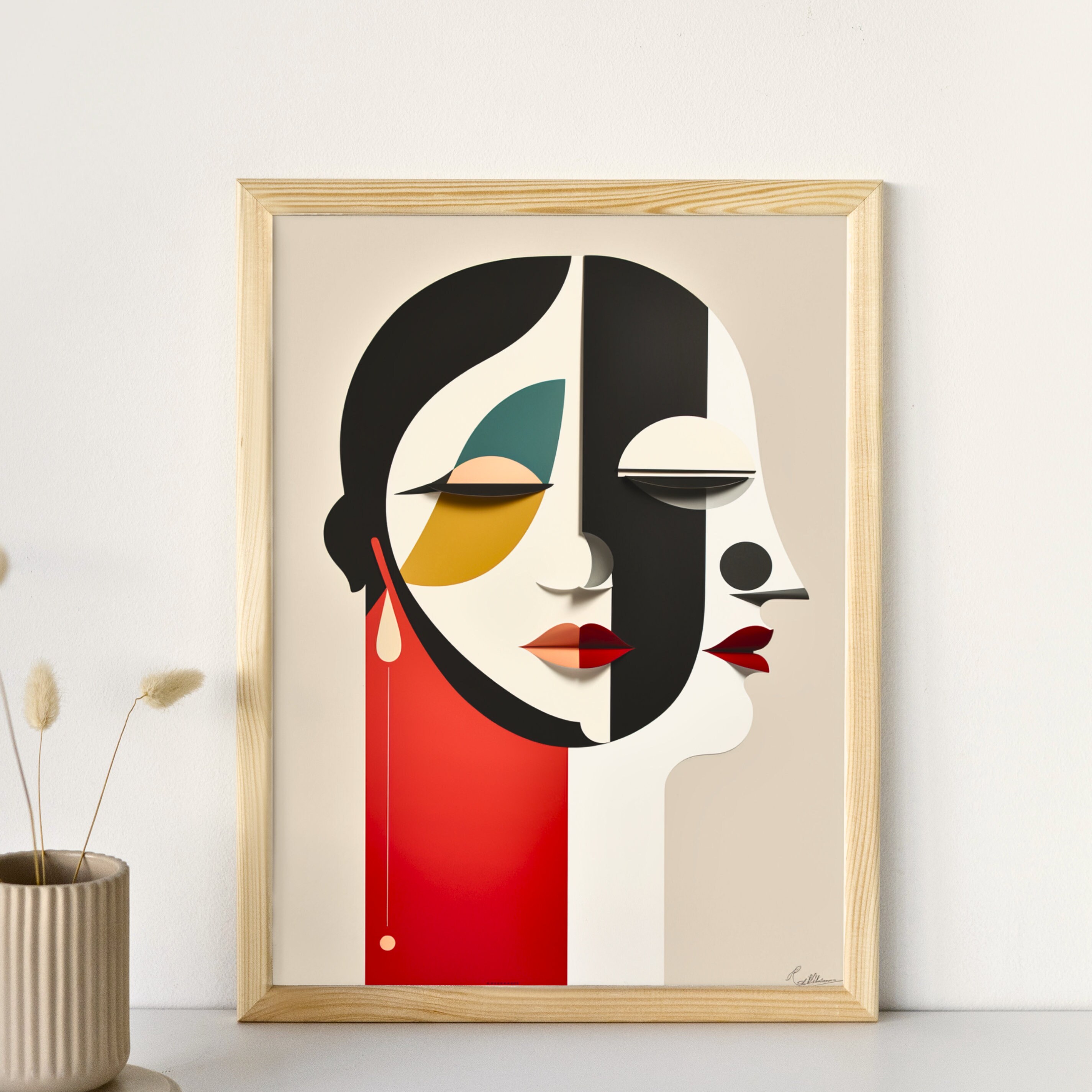Abstract Pablo Picasso Canvas Wall Art, Modern Canvas Painting, Picasso Print, Custom Pablo ...