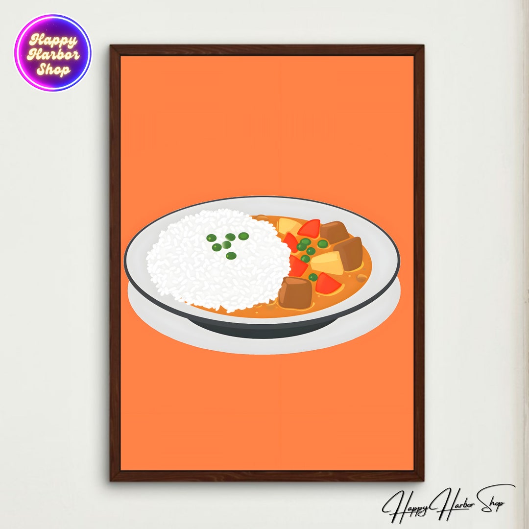 Asian Curry Food Art Printable, Curry Pop Art Posters and Transparent ...